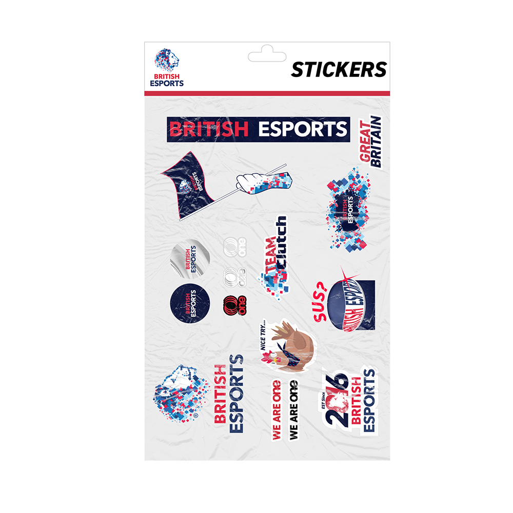 British Esports Stickers – One All Sports
