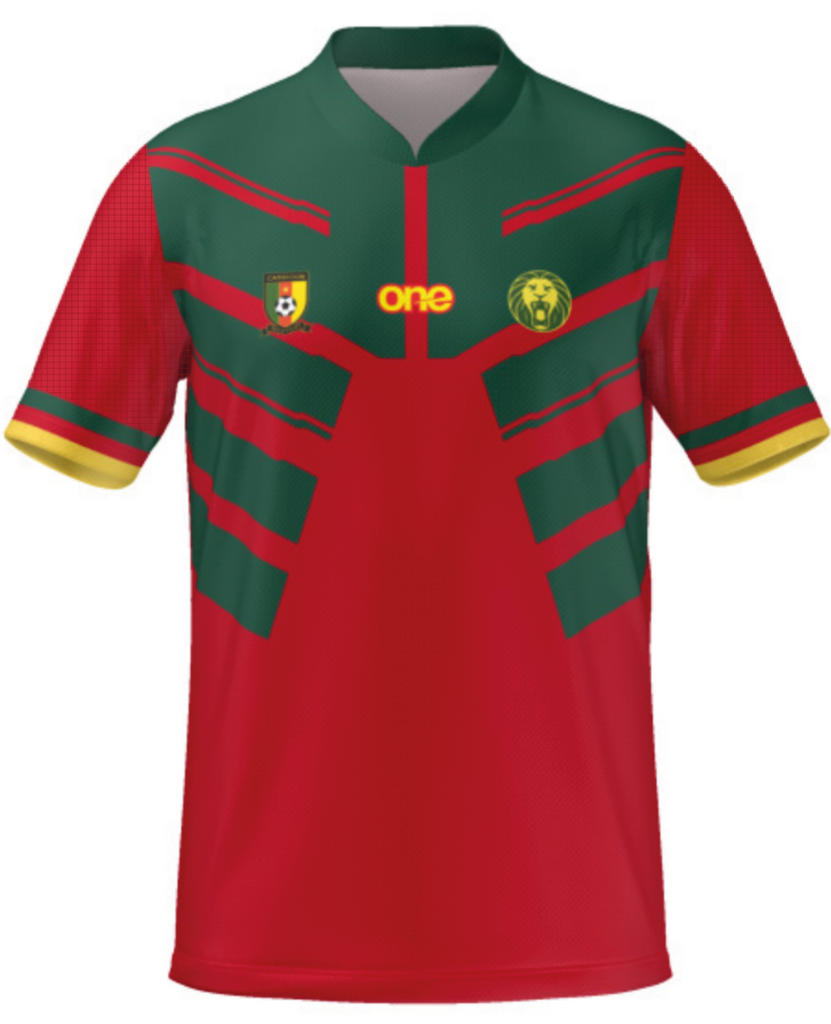 Customizable Official Cameroon FECAFOOT Red Pro Jersey – One All Sports