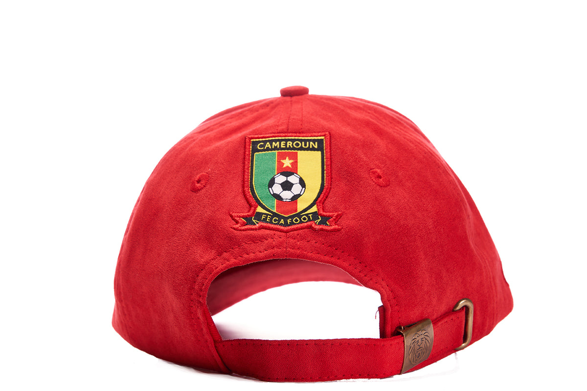 Official Cameroon FECAFOOT Red Cotton Cap – One All Sports