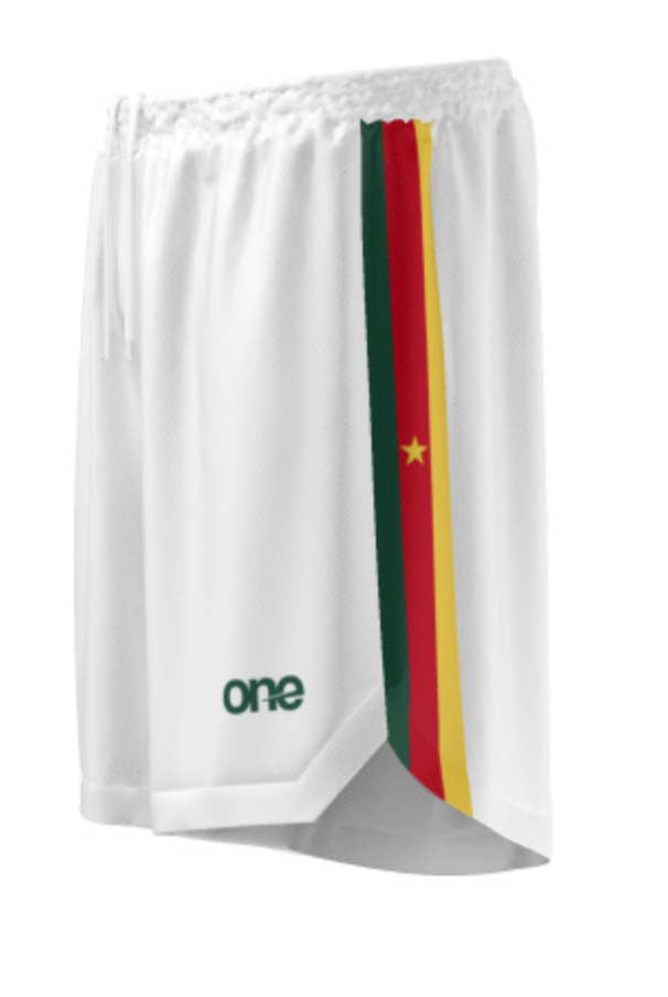 Cameroon White Shorts – One All Sports